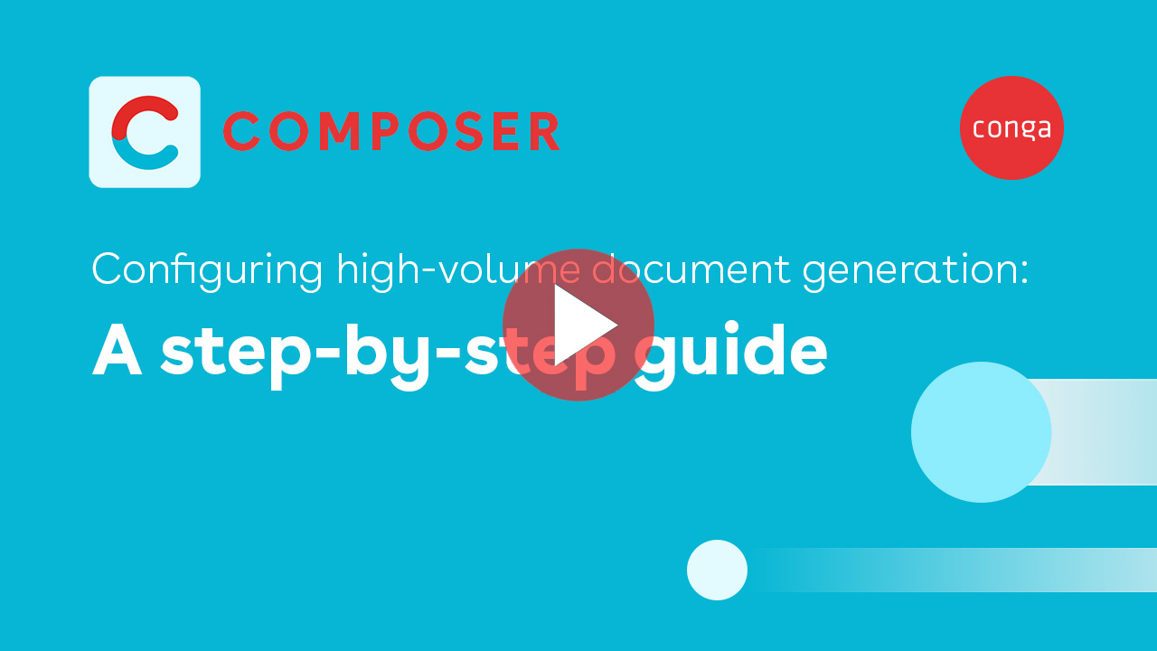 Get Started Conga Composer